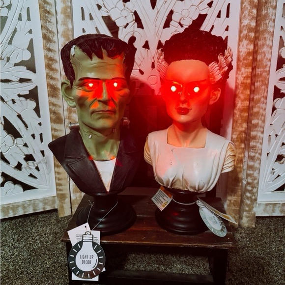 Holiday | Frankenstein And Bride Bust Set | Poshmark
